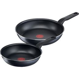 Tefal Pfannen-Set &raquo;XL Force&laquo; Aluminium Set, je 1 Pfanne &Oslash; 24/28 cm, H: 6 cm, 2 Stk. tlg. Antihaft, Thermo-Signal, tiefe Form, alle Herdarten au&szlig;er Induktion