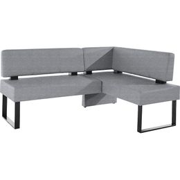 OTTO home Eckbank &raquo;Oliver mit Metallgestell, K&uuml;chenbank&laquo; verschiedene Bez&uuml;ge Cord Esszimmerbank OTTOs Choice grau Holzwerkstoff, Massivholz, Polyester
