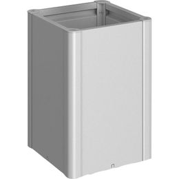 BioHort Hochbeet &raquo;BELVEDERE maxi 0,5x0,5, verschiedene Farben&laquo; 53x53x77 cm, extrem langlebig, aus Metall silber Stahl B/H/T: 53cm x 77cm x 53cm