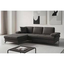 Sit & More sit&more Ecksofa &raquo;Morris Jubi, Recamiere, Breite 247 cm&laquo; mit Armteilfunktion,, wahlweise mit Schlaffunktion B/H/T: 247cm x 83cm x 171cm, NaturLEDER , 