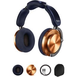 Dyson Over-Ear-Kopfh&ouml;rer &raquo;OnTrac &laquo; Bluetooth Ger&auml;uschisolierung Transparenzmodus Integriertes Mikrofon zum telefonieren und Ger&auml;uschunterdr&uuml;ckung gold
