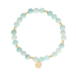 Tamaris Damen Armband &raquo;Schmuck Geschenk Edelstahl Armkette&laquo; mit verschiedenen Farbsteinen oder Glasperlen 18cm, Edelstahl
