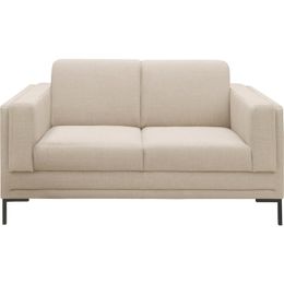 LOOKS by Wolfgang Joop 2-Sitzer &raquo;LOOKS VII&laquo; klare Linien, edles Design beige 100% Polyester B/H/T: 155cm x 82cm x 90cm, Struktur