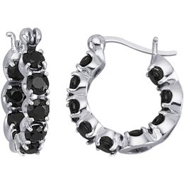 Firetti Damen Paar Creolen &raquo;Schmuck Geschenk Silber 925 Ohrschmuck Ohrringe&laquo; mit Spinell silber Silber 925 (Sterlingsilber)
