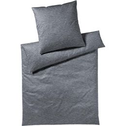 Elegante Bettw&auml;sche &raquo;Etosha&laquo; 2 Stk. angenehmes Hautgef&uuml;hl grau Mako-Satin, Obermaterial: 100% Baumwolle B/L: 135cm x 200cm, 1 Stk., 1 Stk., Mako-Satin, B/L: 
