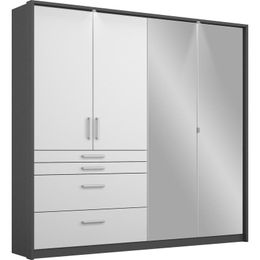 Rauch Dreht&uuml;renschrank &raquo;Kleiderschrank Schrank Garderobe Garderobenschrank HOMBURG&laquo; inkl. Passepartout, oberer Schubkasten mit Einteilung MADE IN 