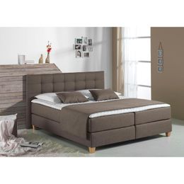 Home Affaire Unisex Home Affaire Dekokissen &raquo;Tommy&laquo; Kissen-Plaidset f&uuml;r &raquo;Tommy&laquo; Boxspringbett braun B/L: 80cm x 250cm, 3 Stk.