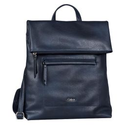 Gabor Damen Rucksack &raquo;Mina&laquo; aus weichem leichten Lederimitat, l&auml;ssig im praktischen Format blau B/H/T: 29cm x 34cm x 13cm