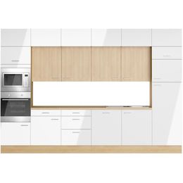 KOCHSTATION K&uuml;chenzeile &raquo;KS-Lucy&laquo; Breite 360 cm, Soft-Close, inkl. Zubeh&ouml;r, wahlweise mit E-Ger&auml;ten B/H/T: 360cm x 247cm x 60cm, ohne E-Ger&auml;te