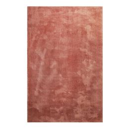 Teppich &raquo;Sienna&laquo; quadratisch 20 mm H&ouml;he Hochflor, Microfaser, uni, weich & kuschelig, Wohnzimmer, Schlafzimmer rot Polyester B : 200cm 1 Stk., 20mm, L