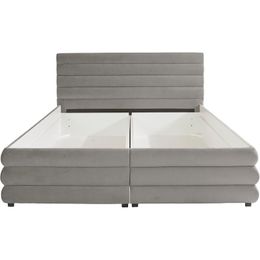 LeGer Home by Lena Gercke Polsterbett &raquo;Maylis&laquo; wahlweise mit und ohne Matratze und Lattenrost, auch in 200cm Breite grau 100% Polyester Liegefl&auml;che 