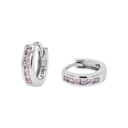 Tom Tailor Damen Tom Tailor Paar Creolen mit Zirkonia (synth.) Silber 925 (Sterlingsilber)