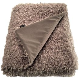 Apelt Plaid &raquo;Missouri 130x170&laquo; kuschelig weich braun Polyester B/L: 130cm x 170cm