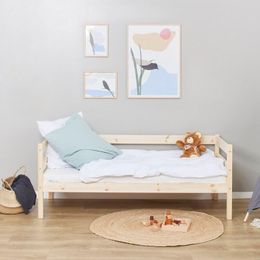 Hoppekids Einzelbett &raquo;ECO Comfort Kinderbett, Kiefer Massivholz, Jugendbett inkl. Rollrost&laquo; 70x160 cm, wahlweise in verschieden Farben/ Matratze/ 