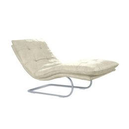 W.Schillig Relaxliege &raquo;daily dreams&laquo; in Waffelkissen-Optik, wahlweise mit Motor, silber matt, in 2 Breiten beige Stoff S37 (100% Polyester) B/H/T: 