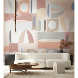 marburg Fototapete matt glatt moderne Tapete f&uuml;r Wohnzimmer Schlafzimmer K&uuml;che rosa Vlies B/L: 2,12m x 2,7m, Rollen: 1