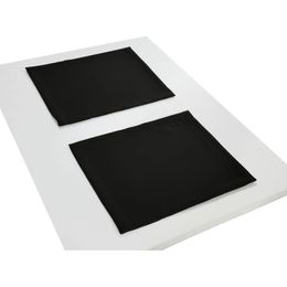 WIRTH Platzset &raquo;NEWBURY&laquo; schwarz Obermaterial: 67% Polyester, 33% Baumwolle B/L: 35cm x 40cm, 4 Stk., Baumwolle Polyester, eckig