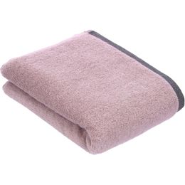 Bugatti Badetuch &raquo;Prato&laquo; Uni Farben, mit melierter Optik im Saum lila Walkfrottier, Obermaterial: 100% Baumwolle B/L: 67cmx140cm, 1 Stk., Walkfrottier