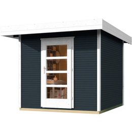 Weka Gartenhaus &raquo;WekaLine 172 Gr.3, 28 mm&laquo; grau Massivholz Fu&szlig;boden im Gartenhaus, ohne R&uuml;ck- und Seitenwand, ohne Dacheindeckung