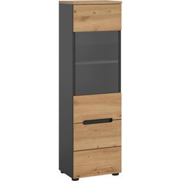 Home Affaire Vitrine &raquo;REHAT, TOPSELLER!, H&ouml;he 125 cm, 1 Glast&uuml;r, 1 B&ouml;den, 3 F&auml;cher&laquo; stehend und h&auml;ngend montierbar, 1 Stk. tlg. Vitrinenschrank, 