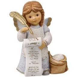 Goebel Engelfigur &raquo;Engel - Mein neues Rezept, Weihnachtsdeko, H&ouml;he ca. 10,5 cm&laquo; Sammlerfigur, Weihnachtsfigur, Dekofigur aus Biskuitporzellan bunt 