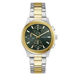 Guess Herren Multifunktionsuhr &raquo;PALMER&laquo; Quarzuhr, Armbanduhr, Herrenuhr, Edelstahlarmband, analog, Wochentag gold Einheitsgr&ouml;&szlig;e