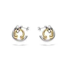 Liebeskind Berlin Damen Paar Creolen &raquo;Urban Chic&laquo; gold Edelstahl