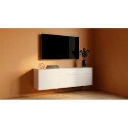 LeGer Home by Lena Gercke Lowboard &raquo;Essentials, TV-Board, TV-Kommode, TV-Schrank, TV-M&ouml;bel&laquo; Breite: 166 cm, UV lackiert, Push-to-open-Funktion wei&szlig; 