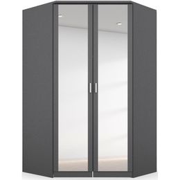Rauch Eckkleiderschrank &raquo;Bremen&laquo; mit 8 Einlegeb&ouml;den grau Holzwerkstoff B/H/T: 117cm x 199cm x 118cm