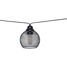 Parforce Traditional Hunting LED-Lichterkette &raquo;Sunlight - 8 light&laquo; 8 Stk.-flammig Metall, je ca. &Oslash; 10,5 cm, 7 m L&auml;nge, Akku, Vierfarb-Karton Dioden 8 Stk. Flammen 8 Stk., 