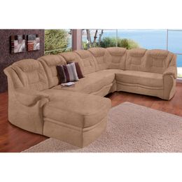 Sit & More sit&more Wohnlandschaft &raquo;Bellevue U-Form&laquo; wahlweise mit Schlaffunktion braun PRIMABELLE-Microfaser (100% Polyester);SOFTLUX-Kunstleder;NaturLEDER (