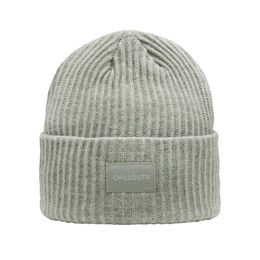 Chillouts Unisex Chillouts Strickm&uuml;tze &raquo;Kara Hat&laquo; dicker Rippenstrick grau Einheitsgr&ouml;&szlig;e