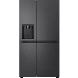 LG Side-by-Side &raquo;GSLC41EPPE&laquo; 179 cm hoch 91,3 cm breit Total No Frost, LINEARCooling, Multi-Airflow, Integrierter Wassertank silber mit integriertem 