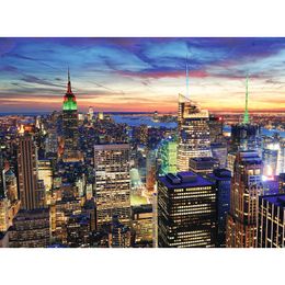 papermoon Fototapete &raquo;New York at Dusk&laquo; glatt bunt Vlies B/L: 2,5m x 1,86m, Bahnen: 5 Stk.
