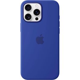 Apple Smartphone-H&uuml;lle &raquo;iPhone 16 Pro Max Silikon Case mit MagSafe&laquo; Smartphones 17,5 cm (6,9 Zoll) blau Mikrofaser, Silikon Speziell f&uuml;r das iPhone 16 Pro 