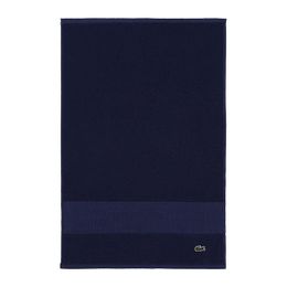 Lacoste G&auml;stehandtuch &raquo;LLECROCO&laquo; mit Label-Applikationen blau Frottier, Obermaterial: 100% Baumwolle B/L: 40cmx60cm, 1 Stk., Frottier