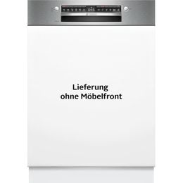 Bosch teilintegrierbarer Geschirrsp&uuml;ler Serie 4 &raquo;SMI4HVS14E&laquo; 14 tlg. Ma&szlig;gedecke Mit 3-fach Rack Matic, flexible K&ouml;rbe & Schubladen wei&szlig; 3-fach 