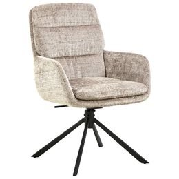 ACTONA GROUP Esszimmerstuhl &raquo;Edgar, Polsterstuhl, Stuhl&laquo; (Set) 2 Stk.Stuhl, Stoff, L-Form, Armlehnen, Dreh- & Kippfunktion, FSC beige Stoff B/H/T: 