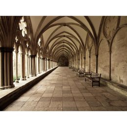 papermoon Fototapete &raquo;Cathedral Archway&laquo; glatt bunt Vlies B/L: 2m x 1,49m, Bahnen: 4 Stk.