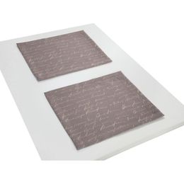 Adam Platzset &raquo;Scribble&laquo; aus Bio-Baumwolle,Made in Germany lila Obermaterial: 73% Leinen, 27% Baumwolle B/L: 40cm x 30cm, 2 Stk., Bio-Baumwolle Leinen, 