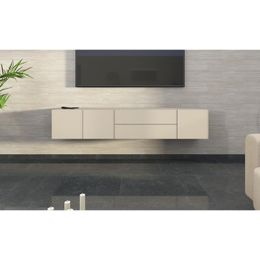 borchardt M&ouml;bel borchardt M&ouml;bel Lowboard &raquo;Sophia, TV-Schrank Breite 190 cm&laquo; Breite 190 cm, h&auml;ngend montierbar beige Holzwerkstoff B/H/T: 190cm x 35cm x 35cm, 2 Stk., 