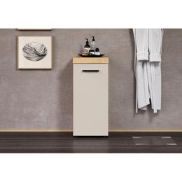 Welltime Badkommode &raquo;Isera&laquo; 1 Stk. tlg. Unterschrank mit 1 T&uuml;r und 1 Einlegeboden &ndash; (B/T/H) 36/31/81 cm beige Holzwerkstoff B/H/T: 36cm x 81cm x 31cm,