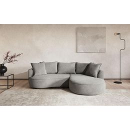 OTTO home Ecksofa &raquo;Sana L-Form, Breite 260 cm&laquo; Loungesofa mit Wellenunterfederung grau 94% POLYESTER (PES) 6% POLYAMID(PA) B/H/T: 260cm x 160cm, 