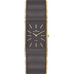 Jacques Lemans Damen Quarzuhr &raquo;Dublin&laquo; Armbanduhr, Damenuhr, Keramik, analog grau Einheitsgr&ouml;&szlig;e