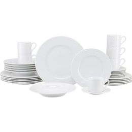 Creatable Kombiservice &raquo;Polo, Service 30-tlg.&laquo; Daily Use, Zeitlos Porzellan 30
