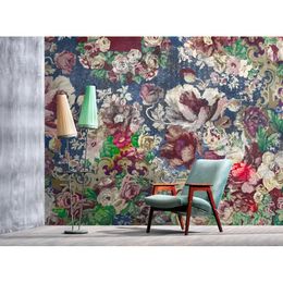 Livingwalls living walls Vliestapete &raquo;Florale Mustertapete Blumentapete Vintage Vlies&laquo; matt glatt Vlies B/L: 2,7m x 4m, Rollen: 1
