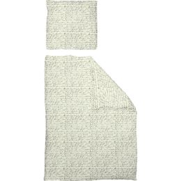 Adam Bettw&auml;sche &raquo;Leinenbettw&auml;sche Scribble&laquo; 2 Stk. aus 73% Leinen & 27% Bio-Baumwolle, 2 teilig - Leinenbettw&auml;sche schwarz Jacquard, Obermaterial: 73% 