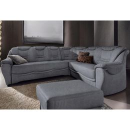 Sit & More sit&more Ecksofa &raquo;Benson L-Form&laquo; wahlweise mit Schlaffunktion grau NaturLeder;Luxus-Microfaser;Luxus-Kunstleder;Primabelle -Microfaser B/H/T: 265cm x 