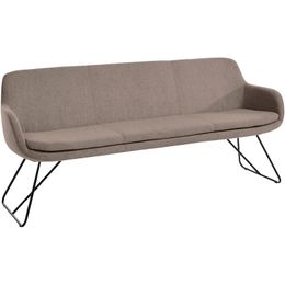 Musterring Essbank &raquo;Tavia&laquo; Schlittengestell in drei Ausf&uuml;hrungen, Breite 180, 200 oder 220 cm grau 100% PES B/H/T: 180cm x 87cm x 66cm, Flachgewebe