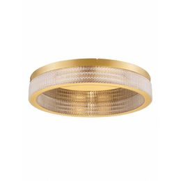 NOVA LUCE Deckenleuchte &raquo;KINARA&laquo; LED-Modul 1 Stk. Warmwei&szlig; gold 1, &Oslash; 60cm H: 11cm, 1 Stk.